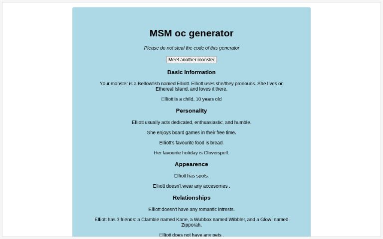 MSM oc generator
