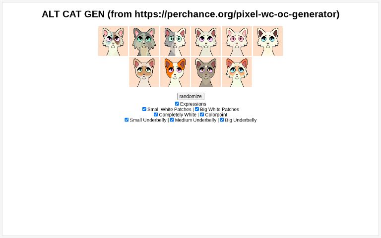 ALT CAT GEN (from https://perchance.org/pixel-wc-oc-generator)
