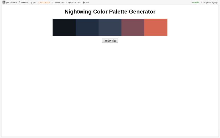 Nightwing Color Palette Generator