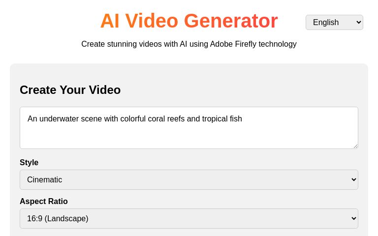 Create Your Video ― Perchance Generator