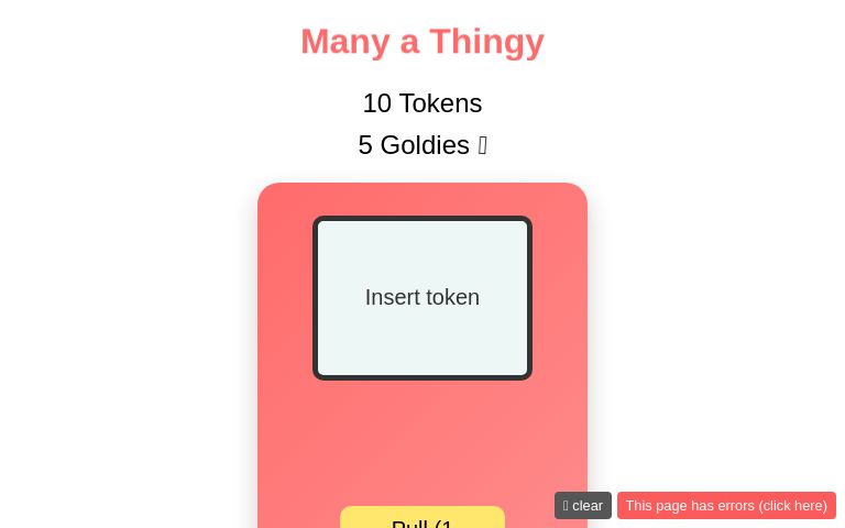 Many a Thingy ― Perchance Generator