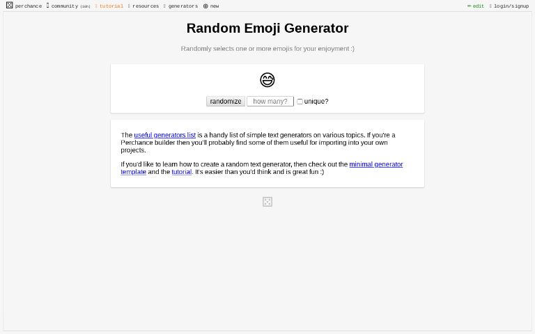 Random Emoji Generator