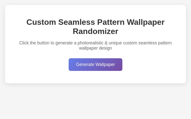 Custom Seamless Pattern Wallpaper Randomizer ― Perchance Generator