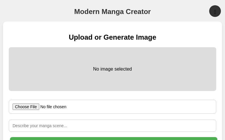 Modern Manga Creator ― Perchance Generator