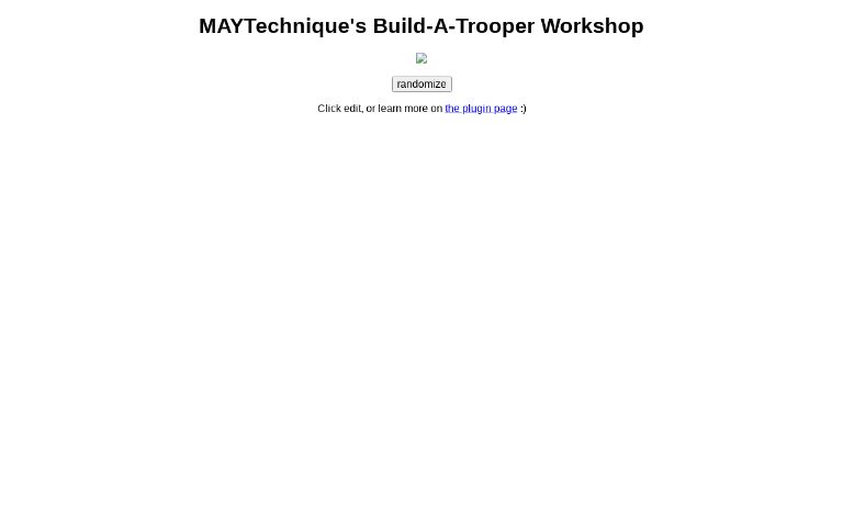 MAYTechnique's Build-A-Trooper Workshop ― Perchance Generator