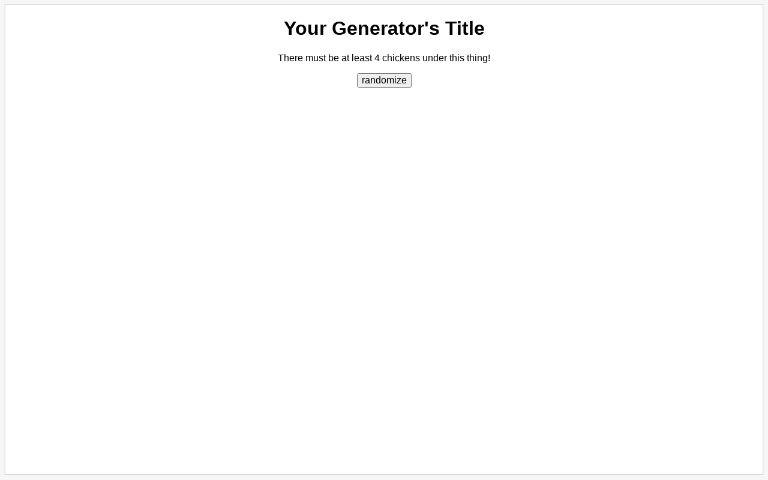 Random Word Generator