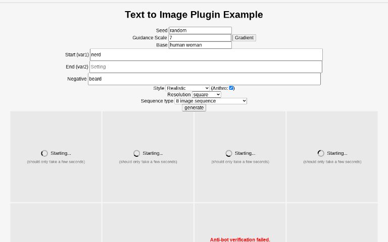 Text to Image Plugin Example