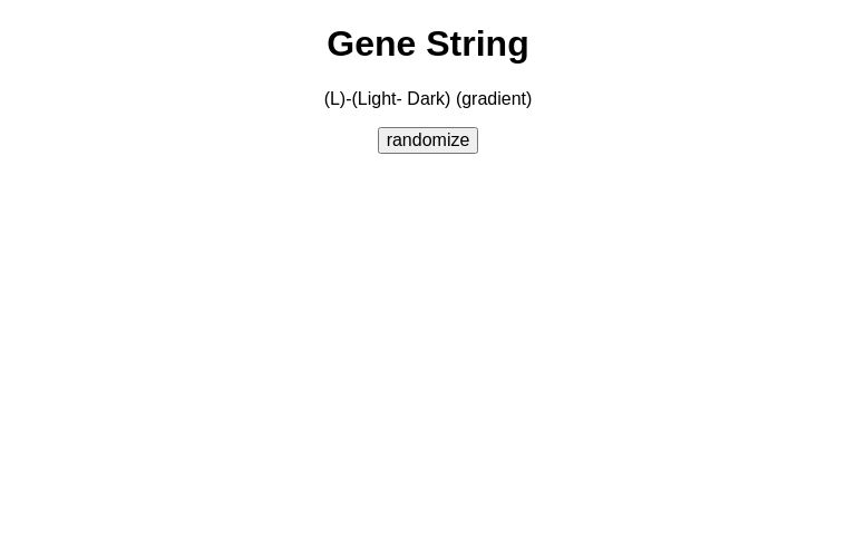 Gene String ― Perchance Generator
