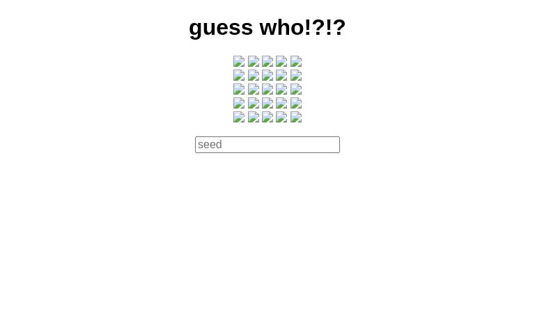 guess who!?!? ― Perchance Generator