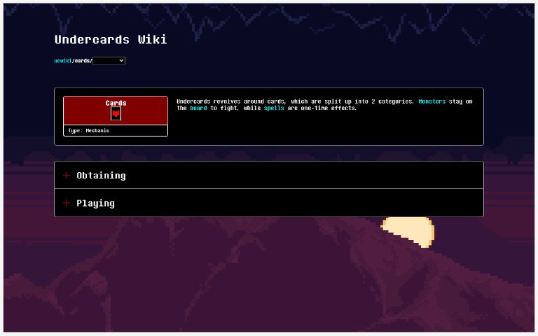 Cards | UCW ― Perchance Generator