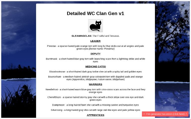 Detailed WC Clan Gen v1