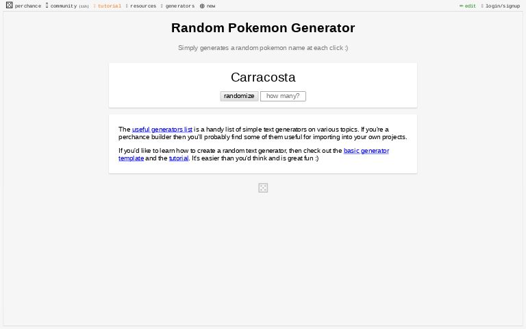 Random Pokemon Generator