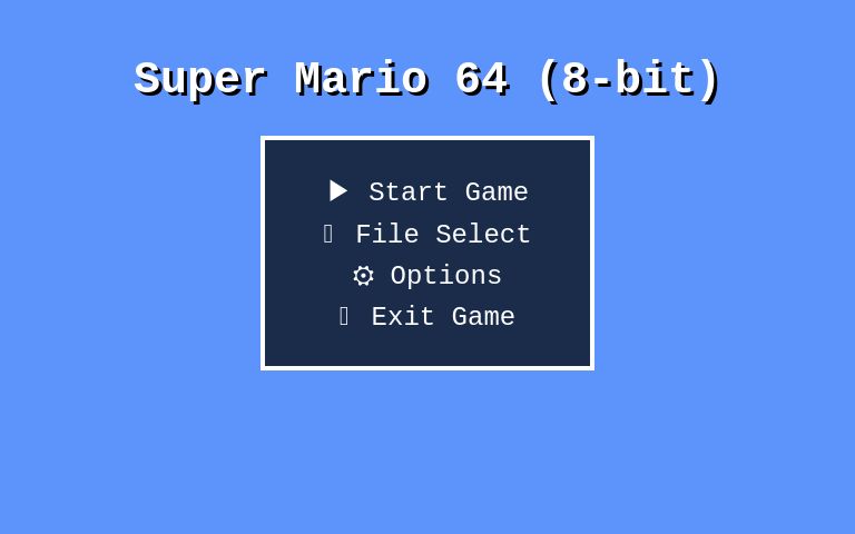 Super Mario 64 (8-bit) ― Perchance Generator