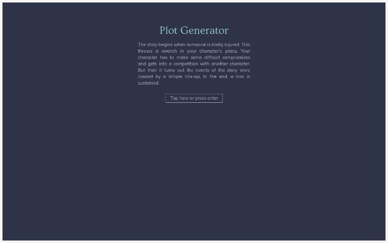 ValleyDragon Plot Gen ― Perchance Generator