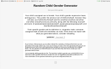 Random Child Gender Generator