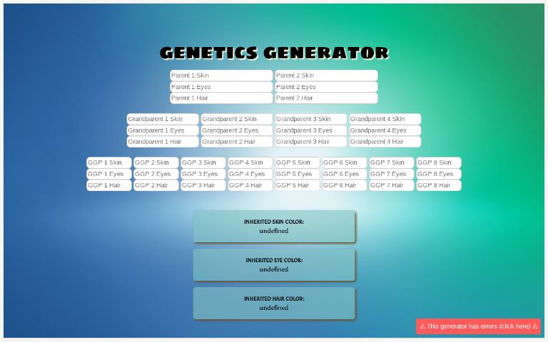 genetics generator