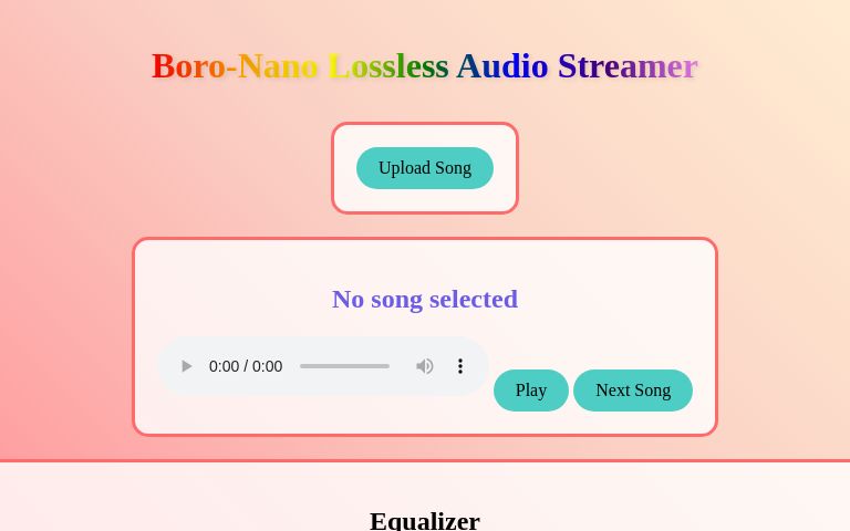 Boro-Nano Lossless Audio Streamer ― Perchance Generator