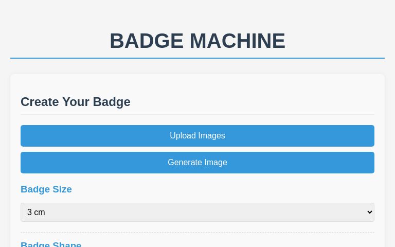 BADGE MACHINE ― Perchance Generator