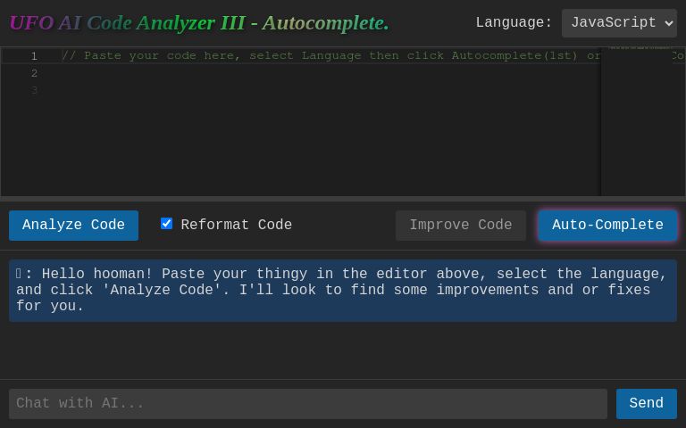 Code Analyzer ― Perchance Generator