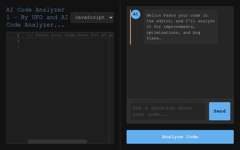AI Code Analyzer 1 - By UFO and AI Code Analyzer... ― Perchance Generator