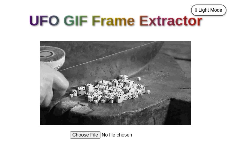 UFO GIF Frame Extractor ― Perchance Generator