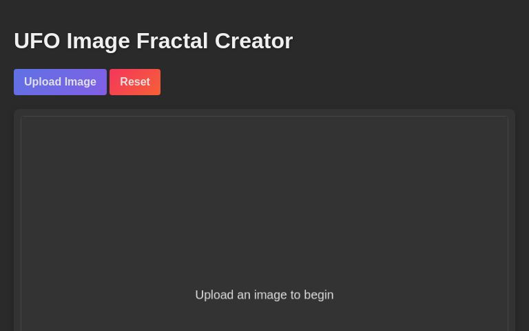 UFO Image Fractal Creator ― Perchance Generator