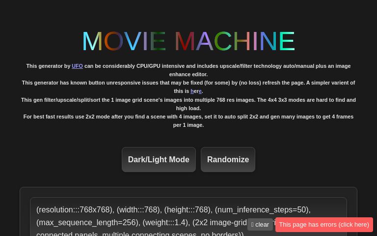 Movie Maker ― Perchance Generator
