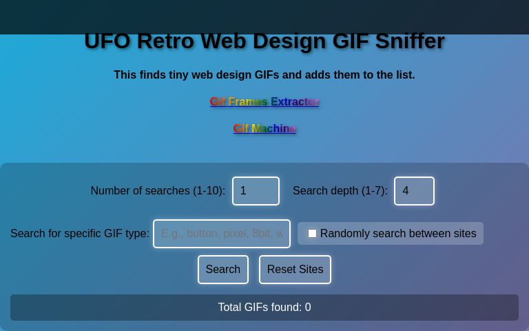 Retro Gifs Sniffer ― Perchance Generator