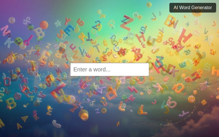 Word Spider ― Perchance Generator