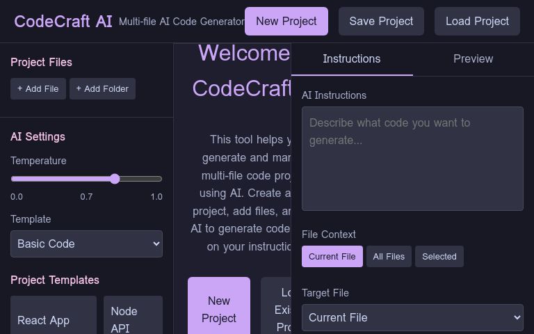 CodeCraft AI ― Perchance Generator
