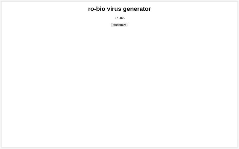 ro-bio virus generator
