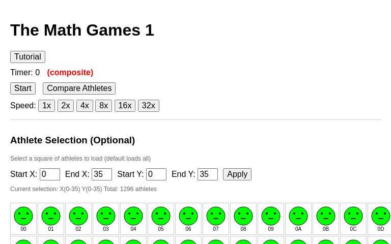 The Math Games 1 ― Perchance Generator