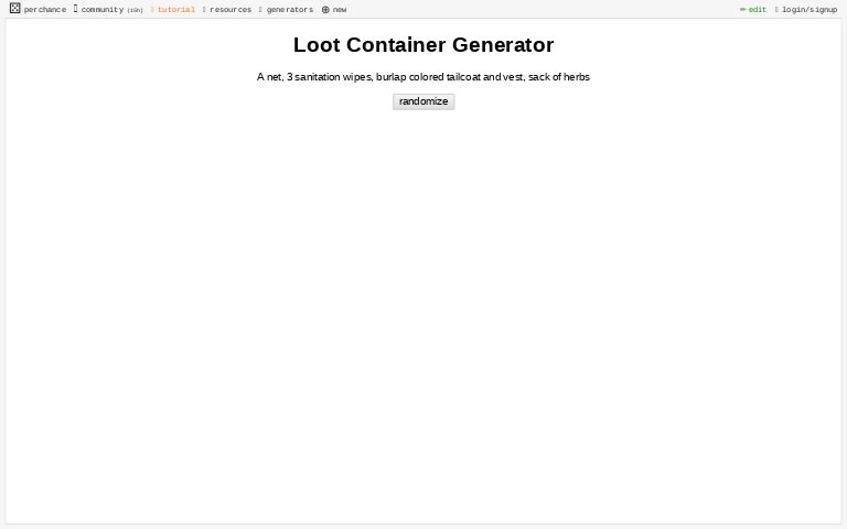 Loot Container Generator