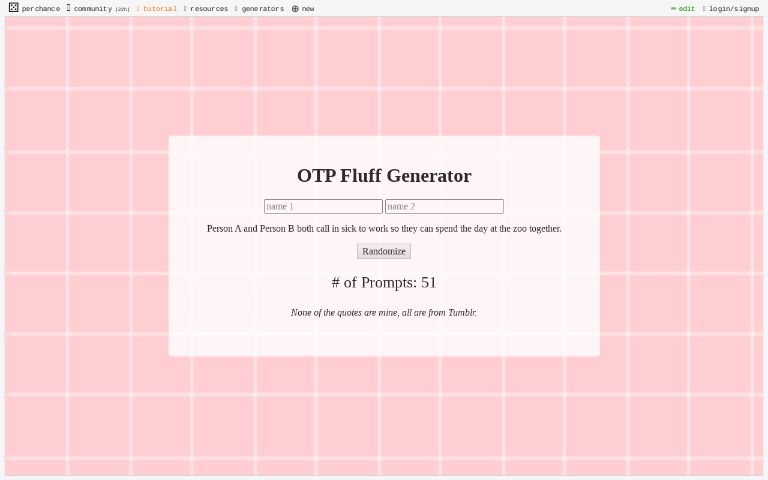 OTP Fluff Generator