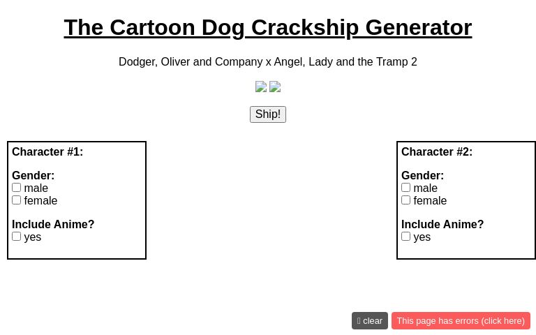 The Cartoon Dog Crackship Generator