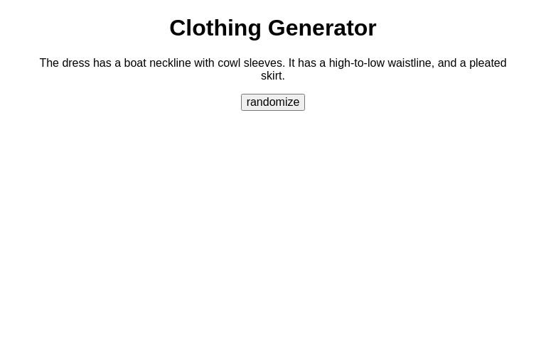 Clothing Generator
