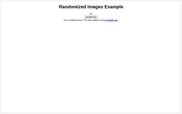 Randomized Images Example ― Perchance Generator