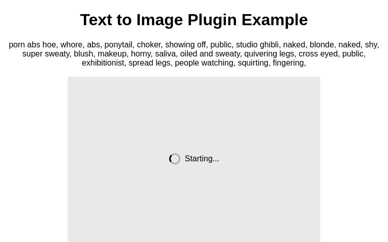 Text to Image Plugin Example ― Perchance Generator