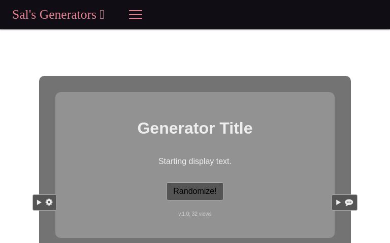 Generator Title