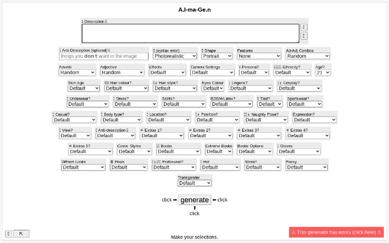 A.I-ma-Ge.n ― Perchance Generator