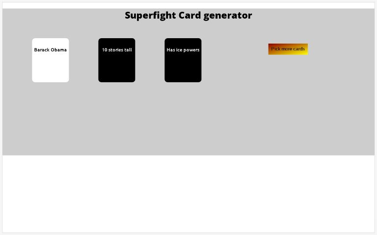 Superfight Card generator