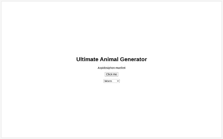 Ultimate Animal Generator