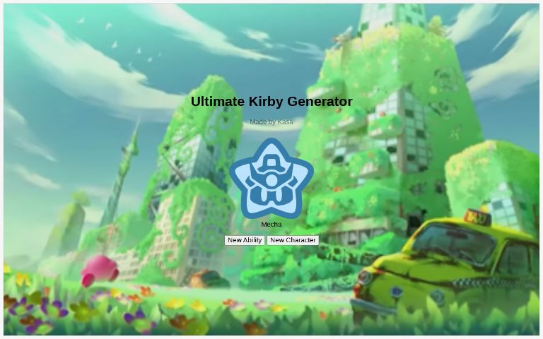 Ultimate Kirby Generator