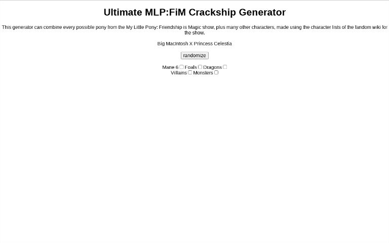 Ultimate MLP:FiM Crackship Generator