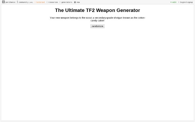 The Ultimate TF2 Weapon Generator