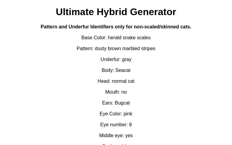 Ultimate Hybrid Generator