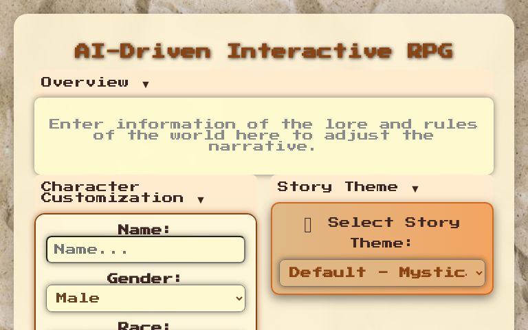 RPG Interativo com IA ― Perchance Generator