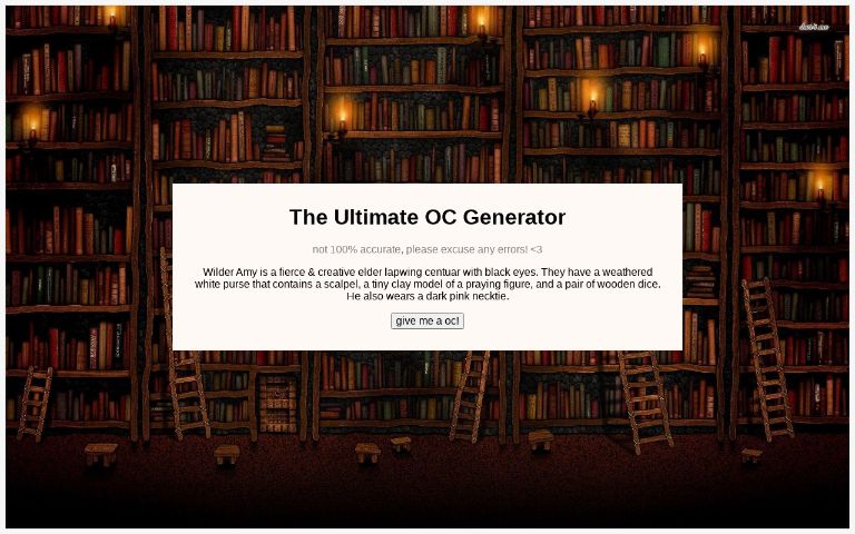The Ultimate OC Generator