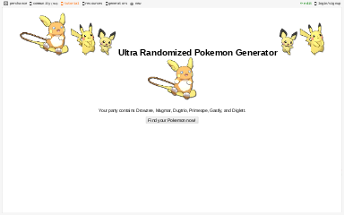 Ultra Randomized Pokemon Generator