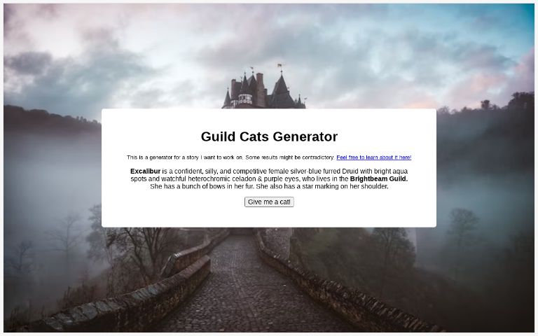 Guild Cats Generator
